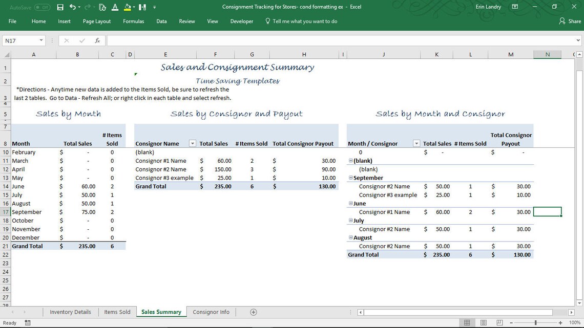 Consignment Tracking for Stores- Inventory Tracking, Consignment Sales ...