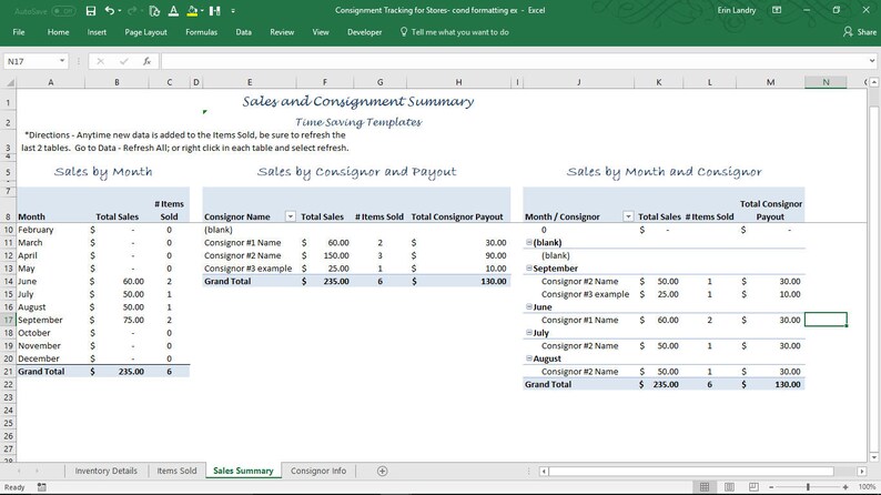 Consignment Tracking for Stores- Inventory Tracking, Consignment Sales ...