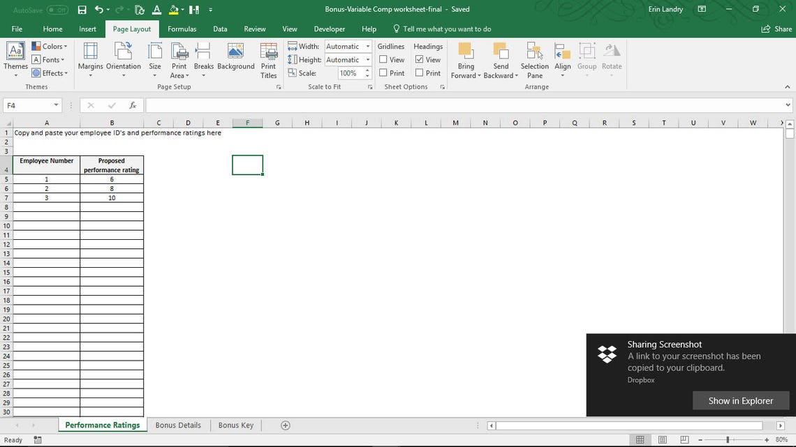 Employee Bonus Excel Template, Incentive Plan Calculation Spreadsheet ...