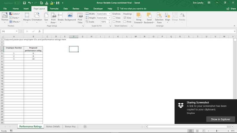 Employee Bonus Excel Template, Incentive Plan Calculation Spreadsheet ...