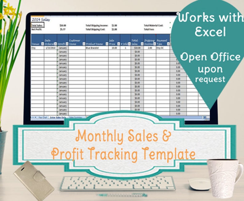 Profit Tracker, Sales Tracking Template - for Multiple Venues - Etsy