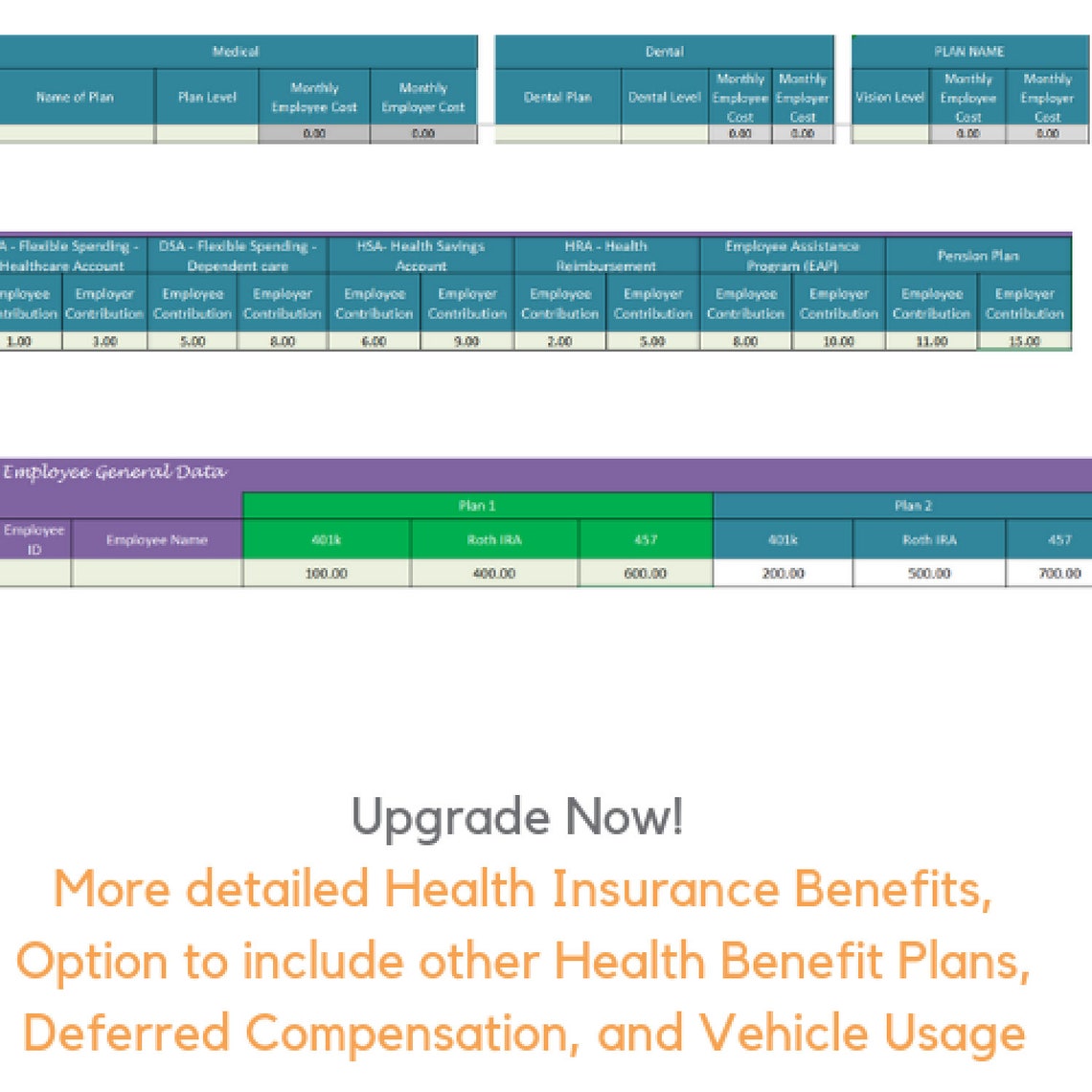 Employee Compensation and Benefits Template, Total Rewards Statements ...
