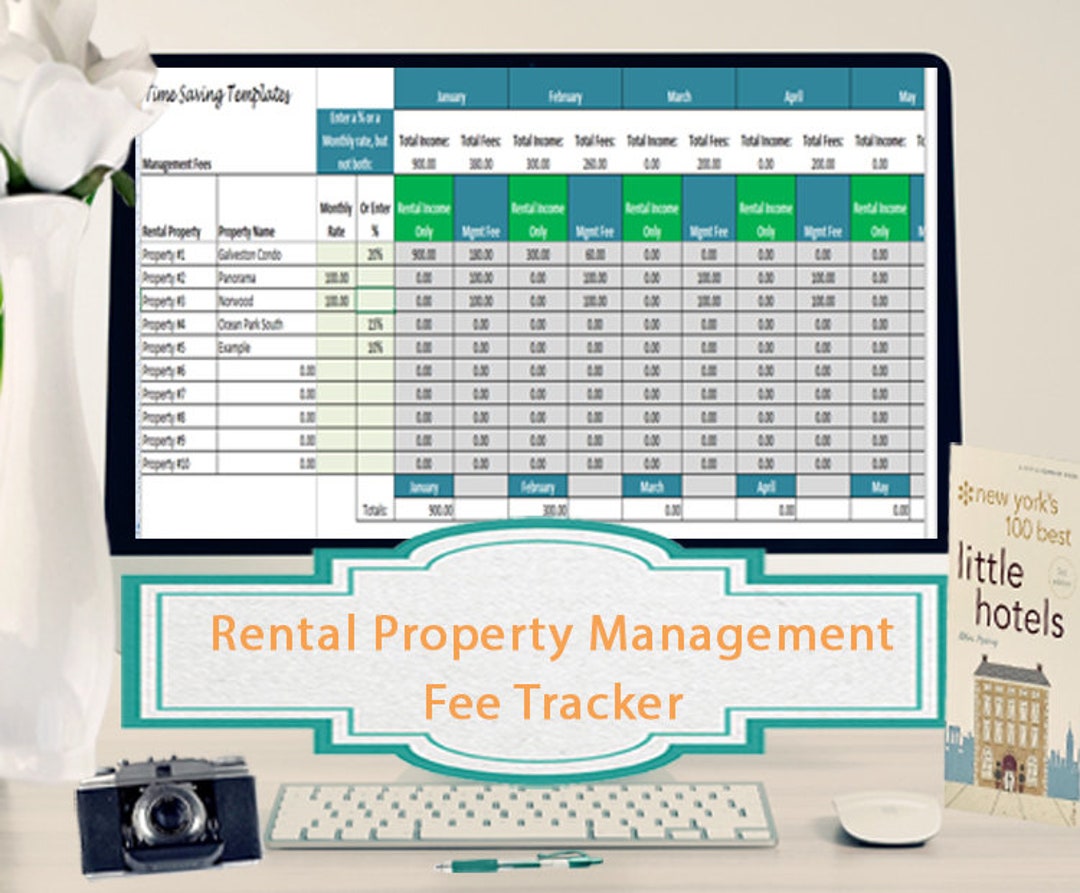 Rental Property Management Fee Tracker - Etsy