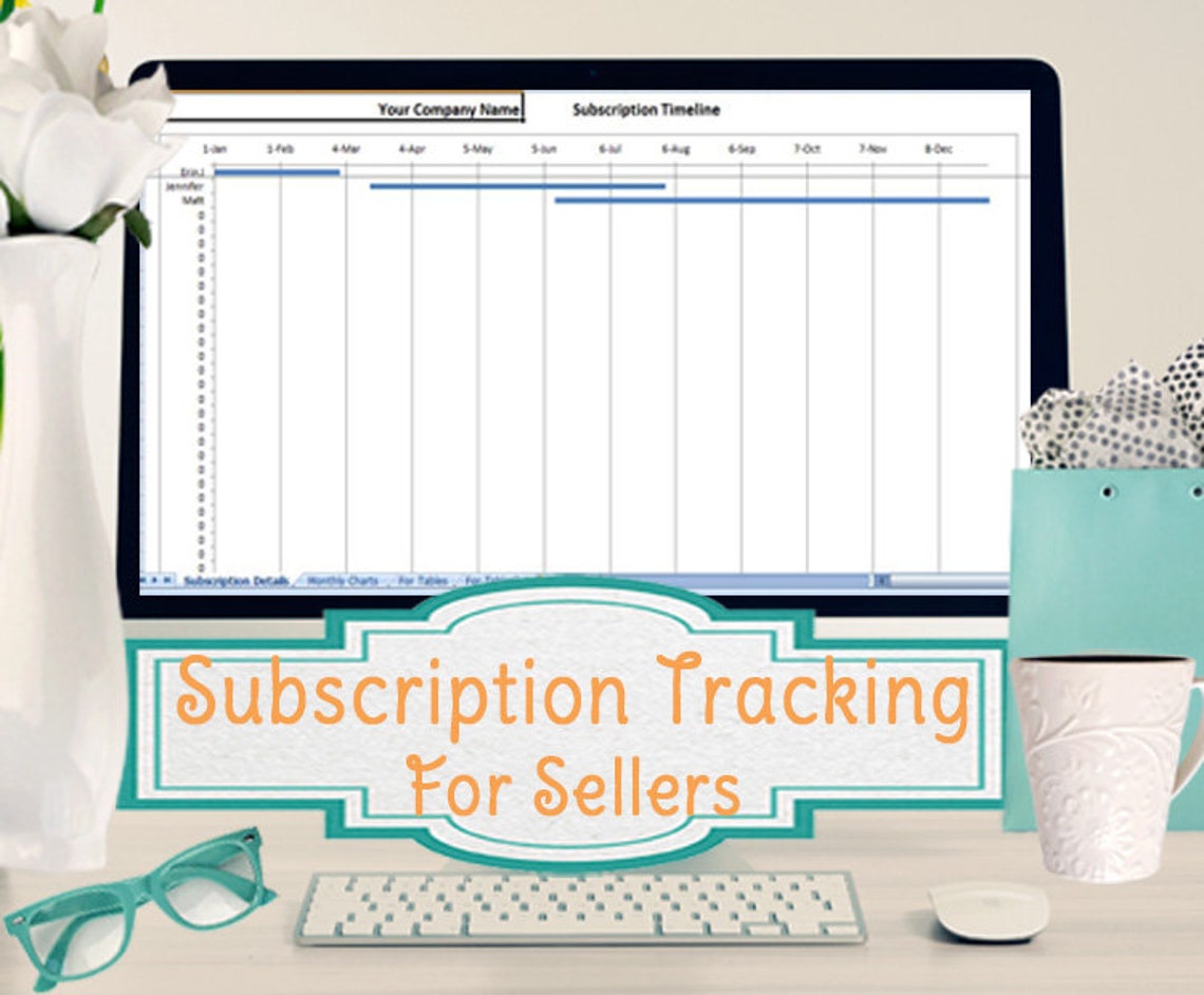 Monthly Subscription Box Tracking Template, Product of the Month Club ...