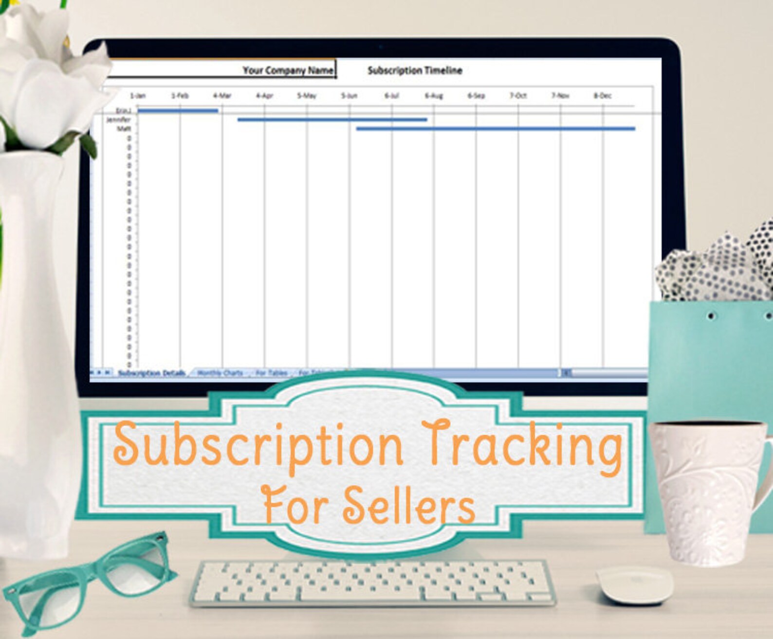 Monthly Subscription Box Tracking Template, Product of the Month Club ...