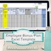 Employee Bonus Excel Template, Incentive Plan Calculation Spreadsheet ...