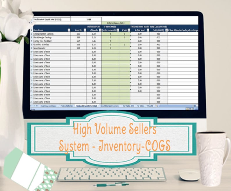 High Volume Sellers System - Inventory-pricing-cogs - Linked Database ...