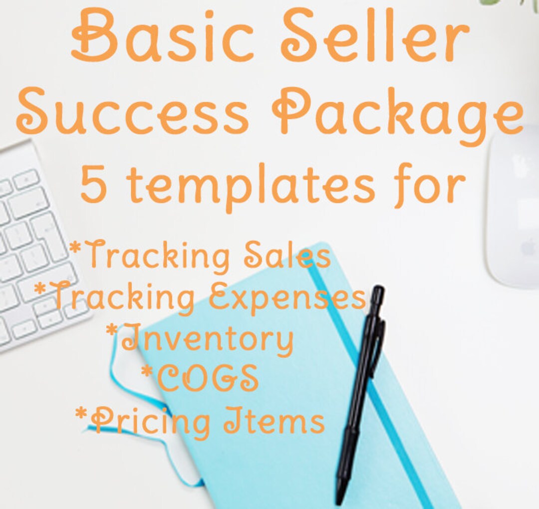 Basic Seller Success Package - 5 Templates for Sales/expenses, Pricing ...