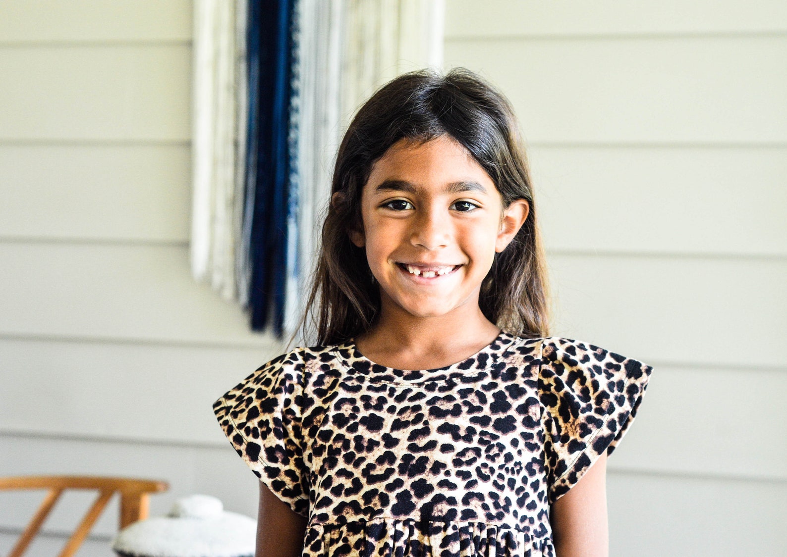 Girls Cotton Leopard Print Dress Flutter Sleeve Boho Gathered - Etsy