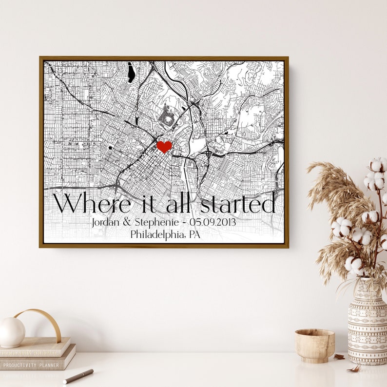 Custom Street Map, Custom City Art, Personalized Address Map, Going ...