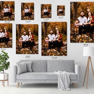 Family Photo Canvas Print, Photos to Canvas, Family Picture Canvas ...