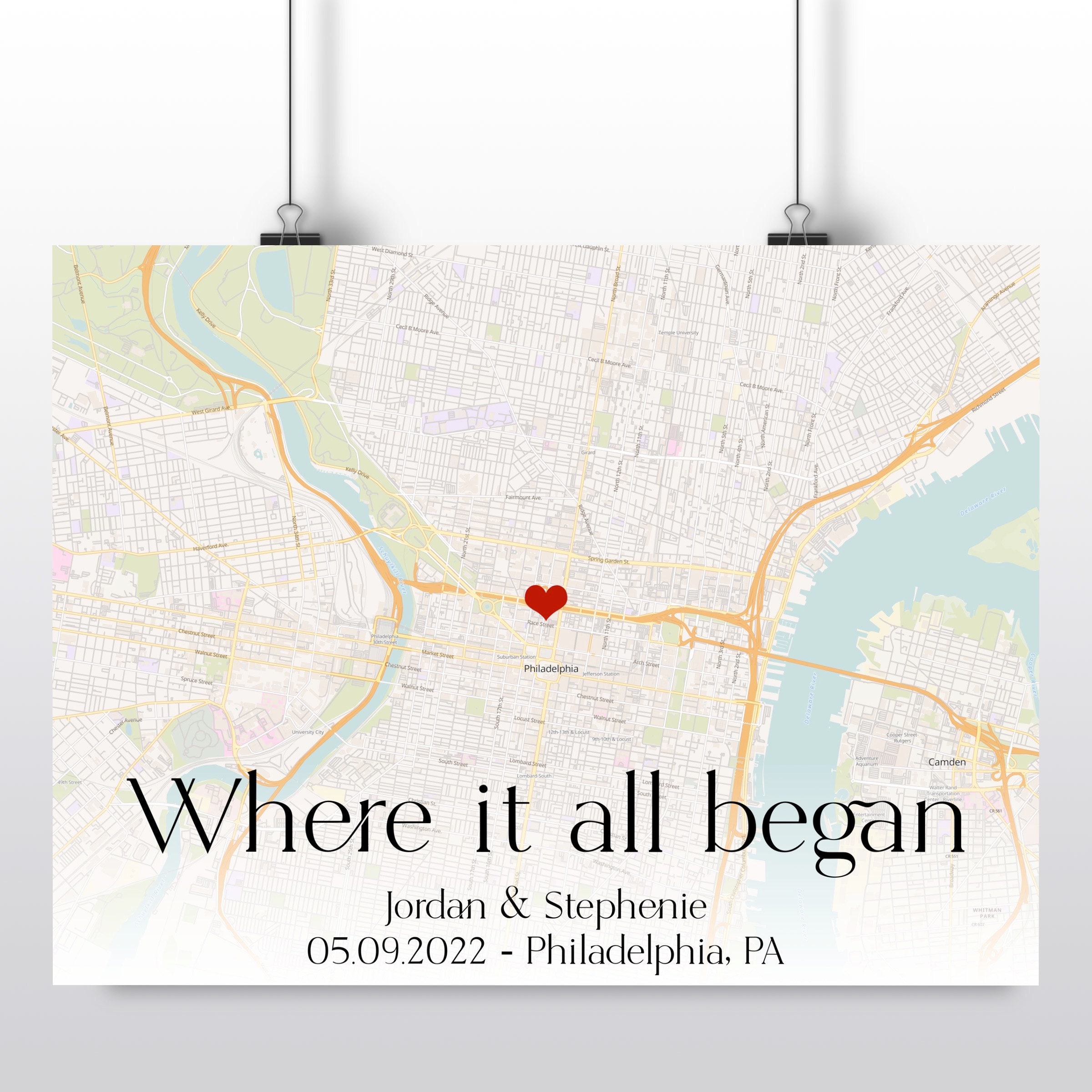 Custom Map Art Print, Custom Map From Address, Map Coordinates Print ...