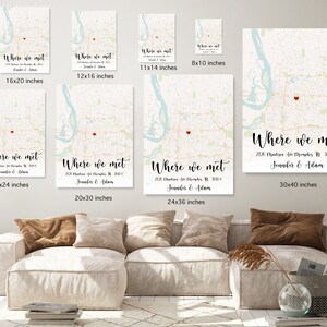 Custom Map Canvas Print, Custom Address to Canvas, Any Address Map ...