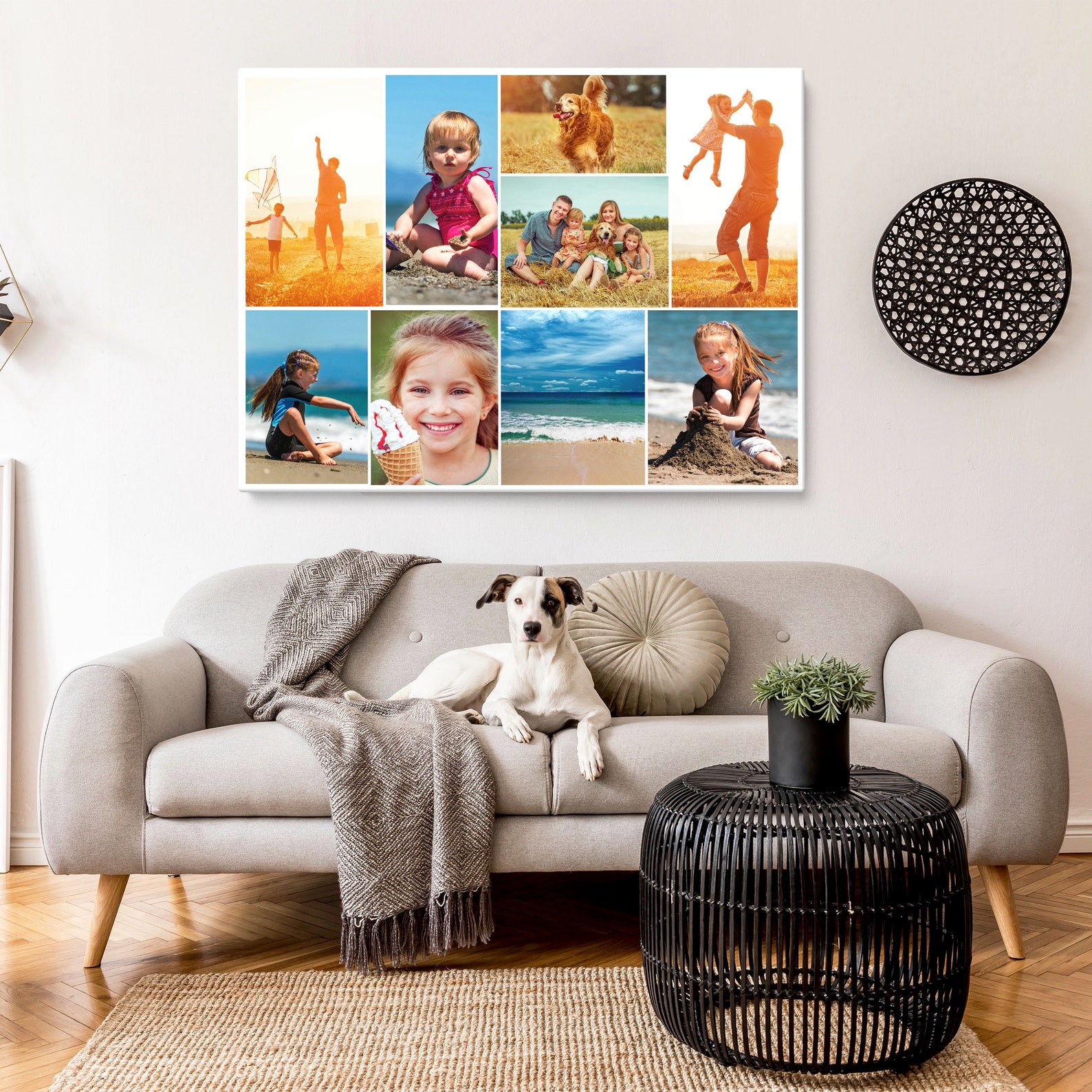 Custom Photo Collage Print Canvas Print Collage Photo - Etsy