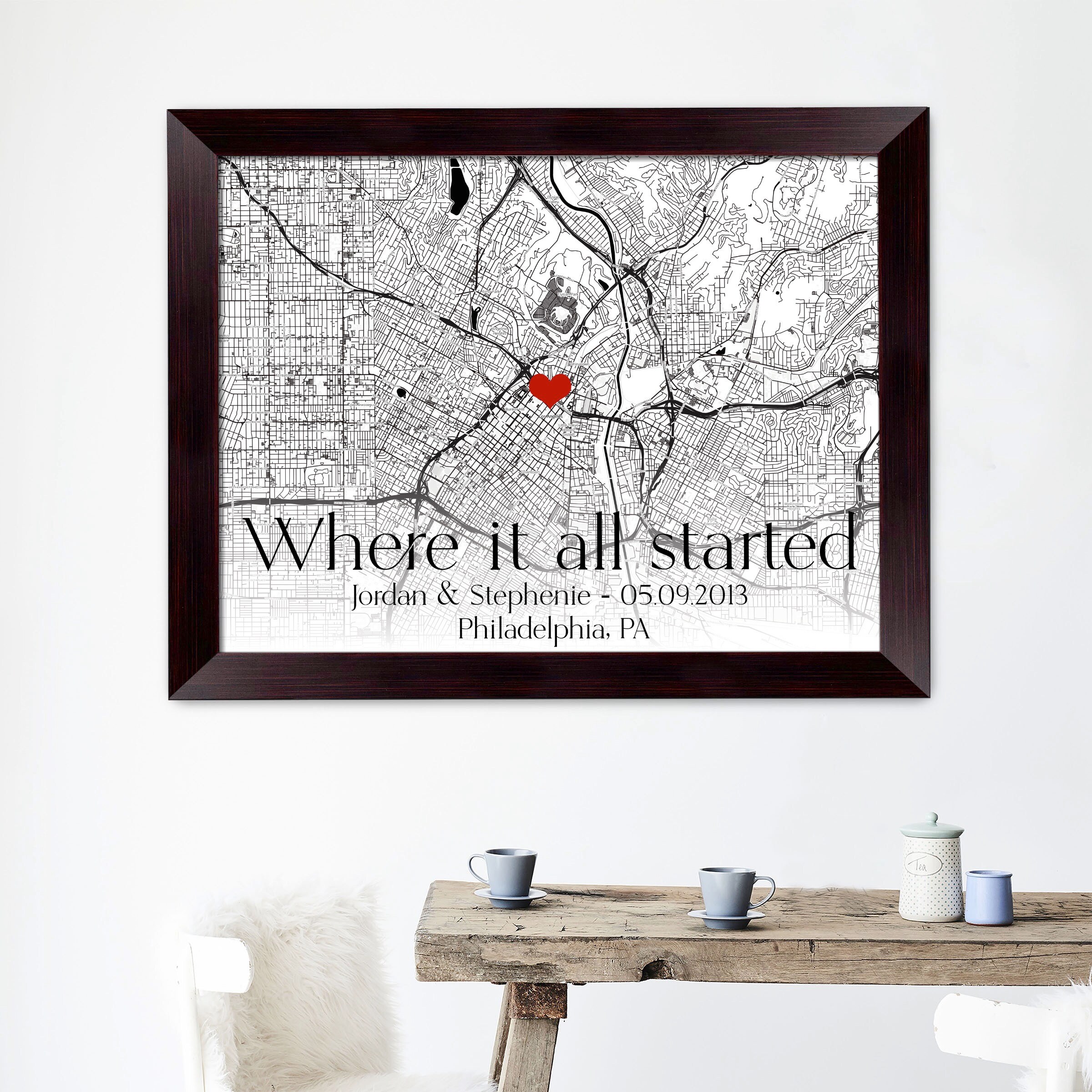 Custom Street Map, Custom City Art, Personalized Address Map, Going ...