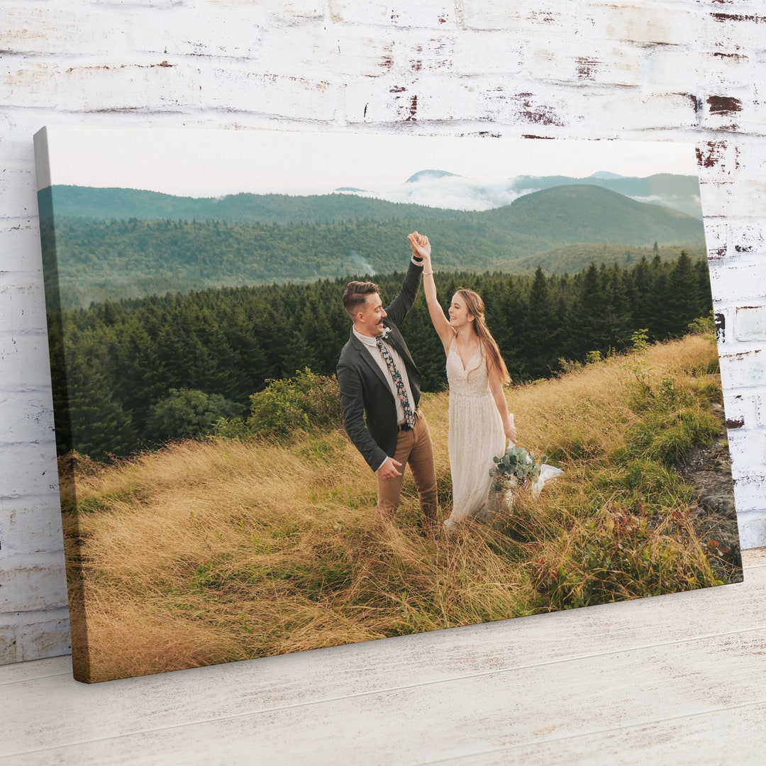 Custom Canvas Print With Your Photos - Family Photo Portrait - Wedding ...