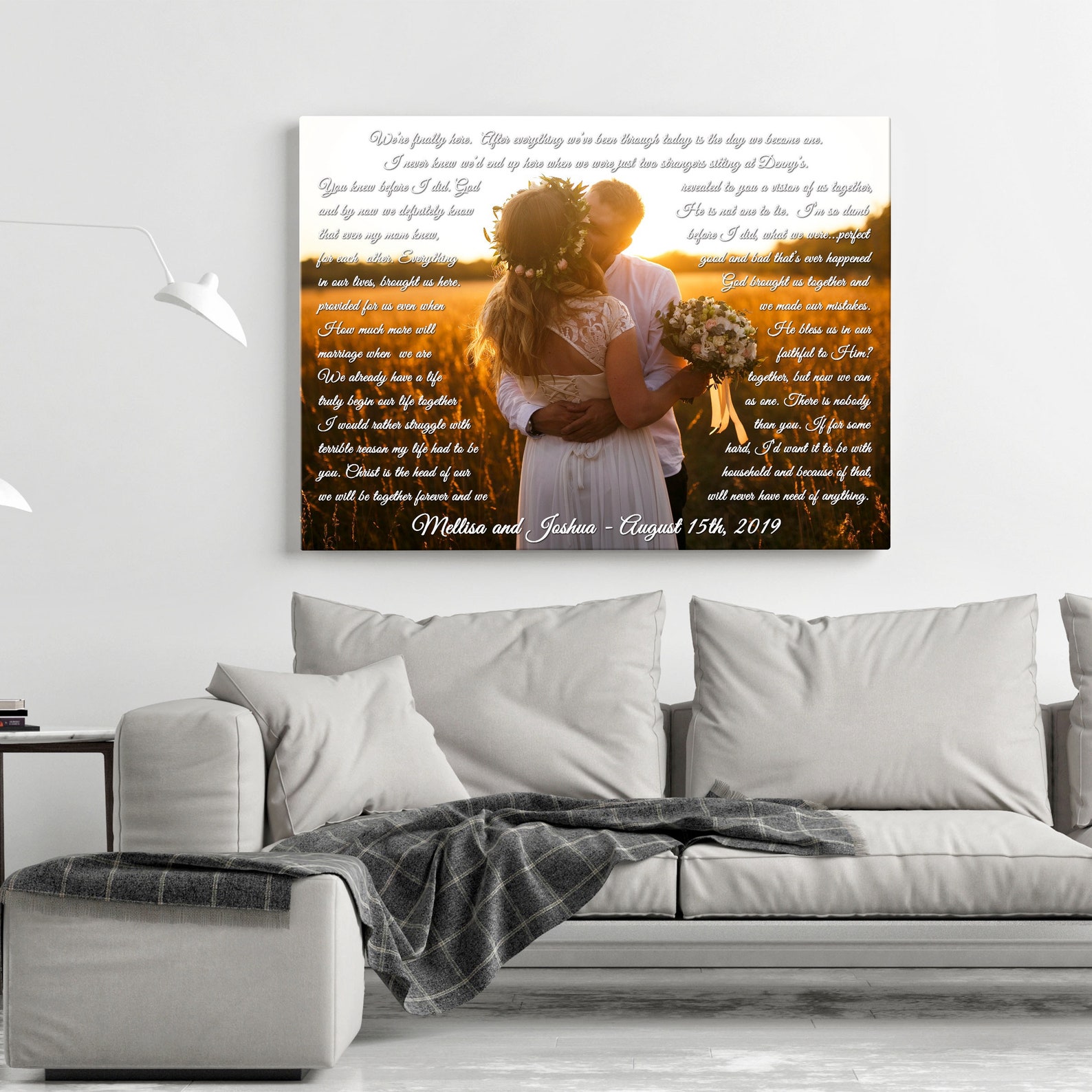 Photo Lyrics Canvas, Song Lyrics Canvas, Photo Song Print, Wedding Song ...