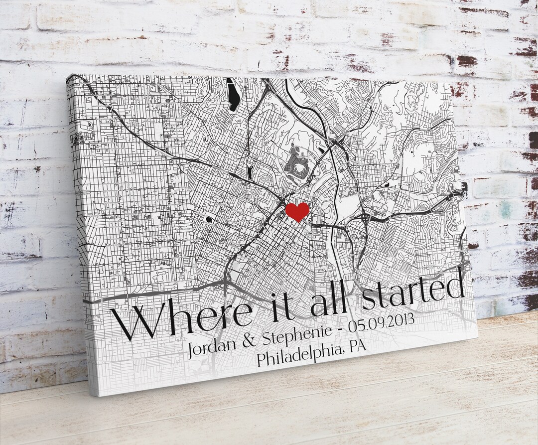 Custom Street Map, Custom City Art, Personalized Address Map, Going ...