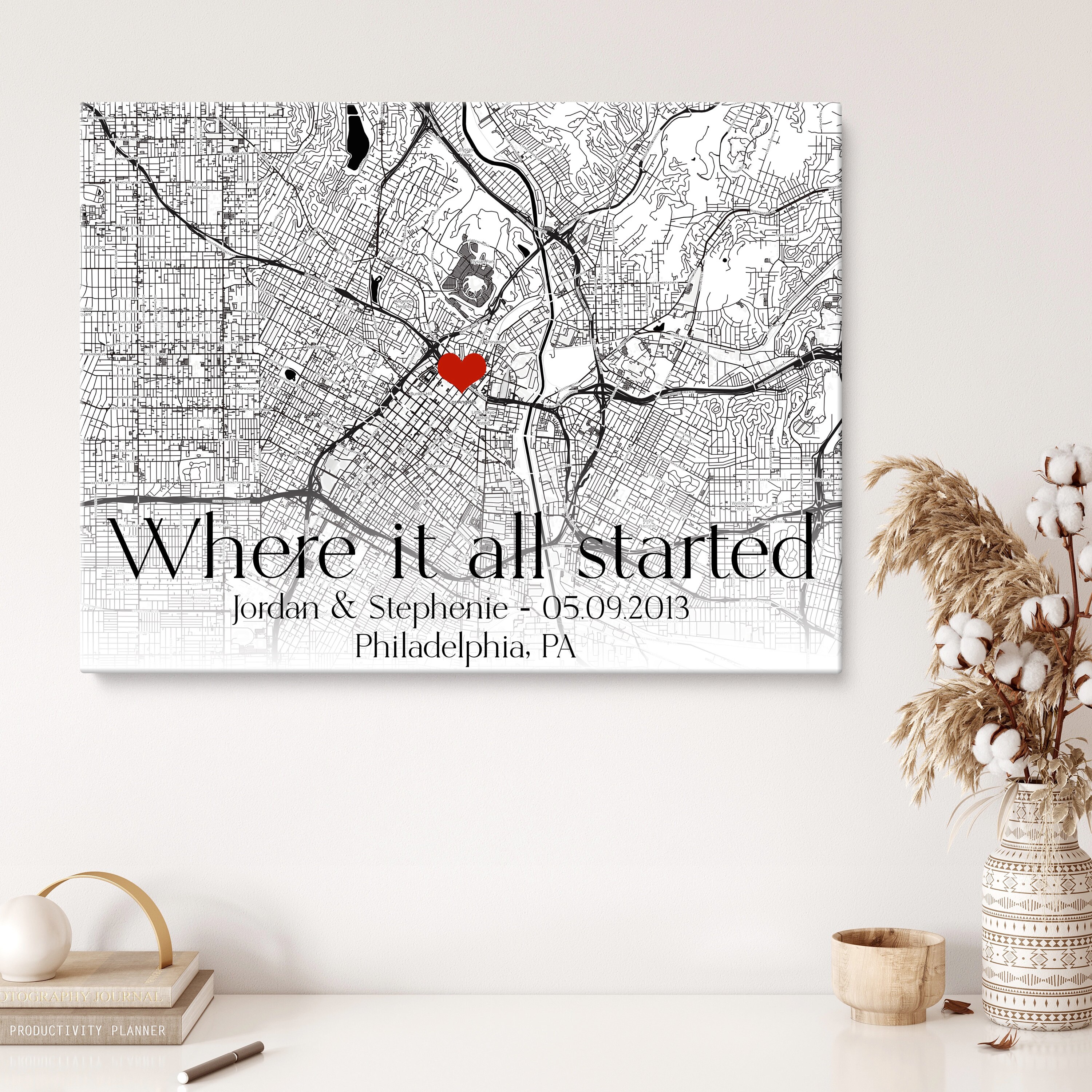 Custom Street Map, Custom City Art, Personalized Address Map, Going ...