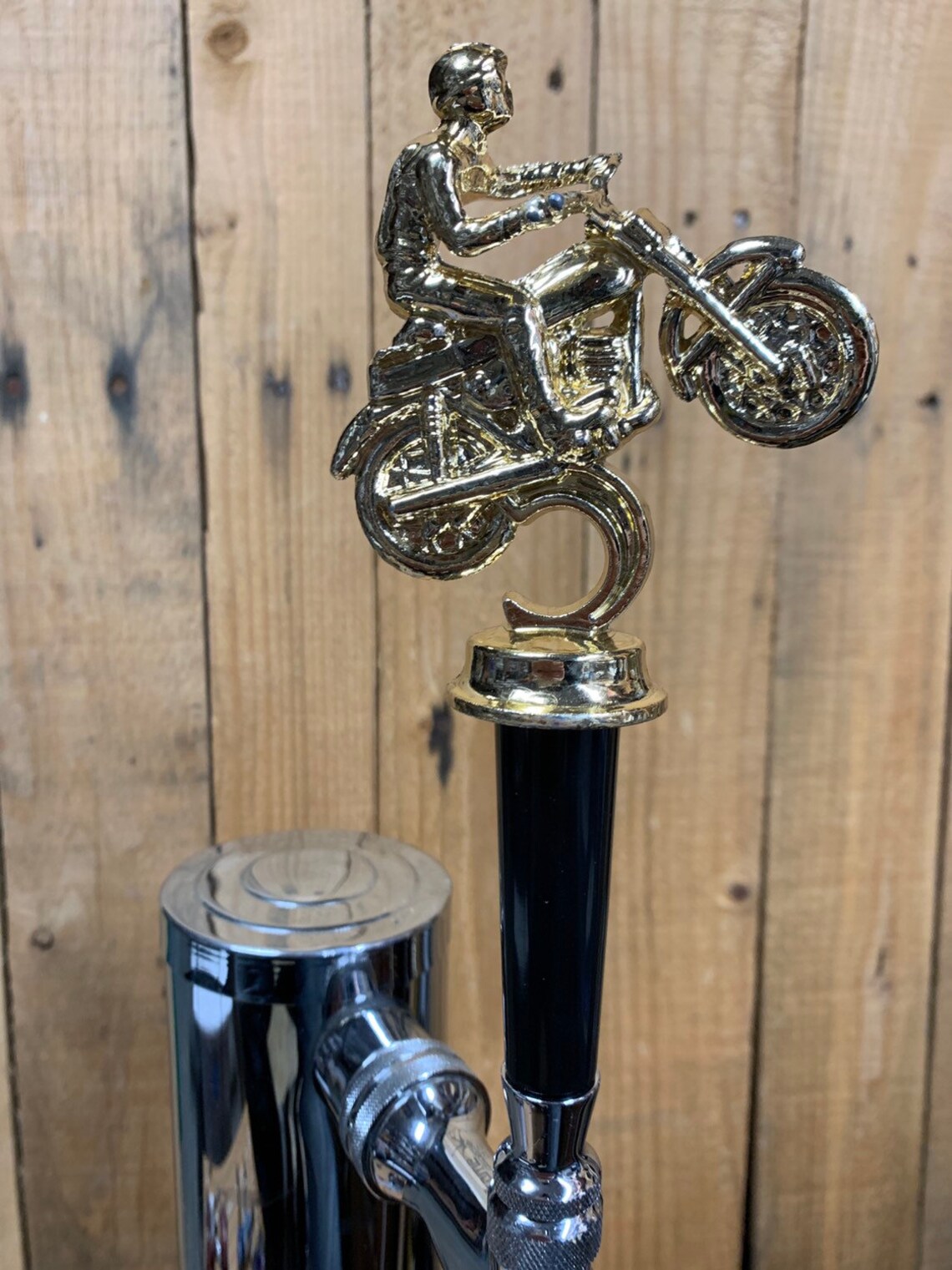 Motorcycle Trophy Tap Handle for Beer Kegerator Gold Metal | Etsy