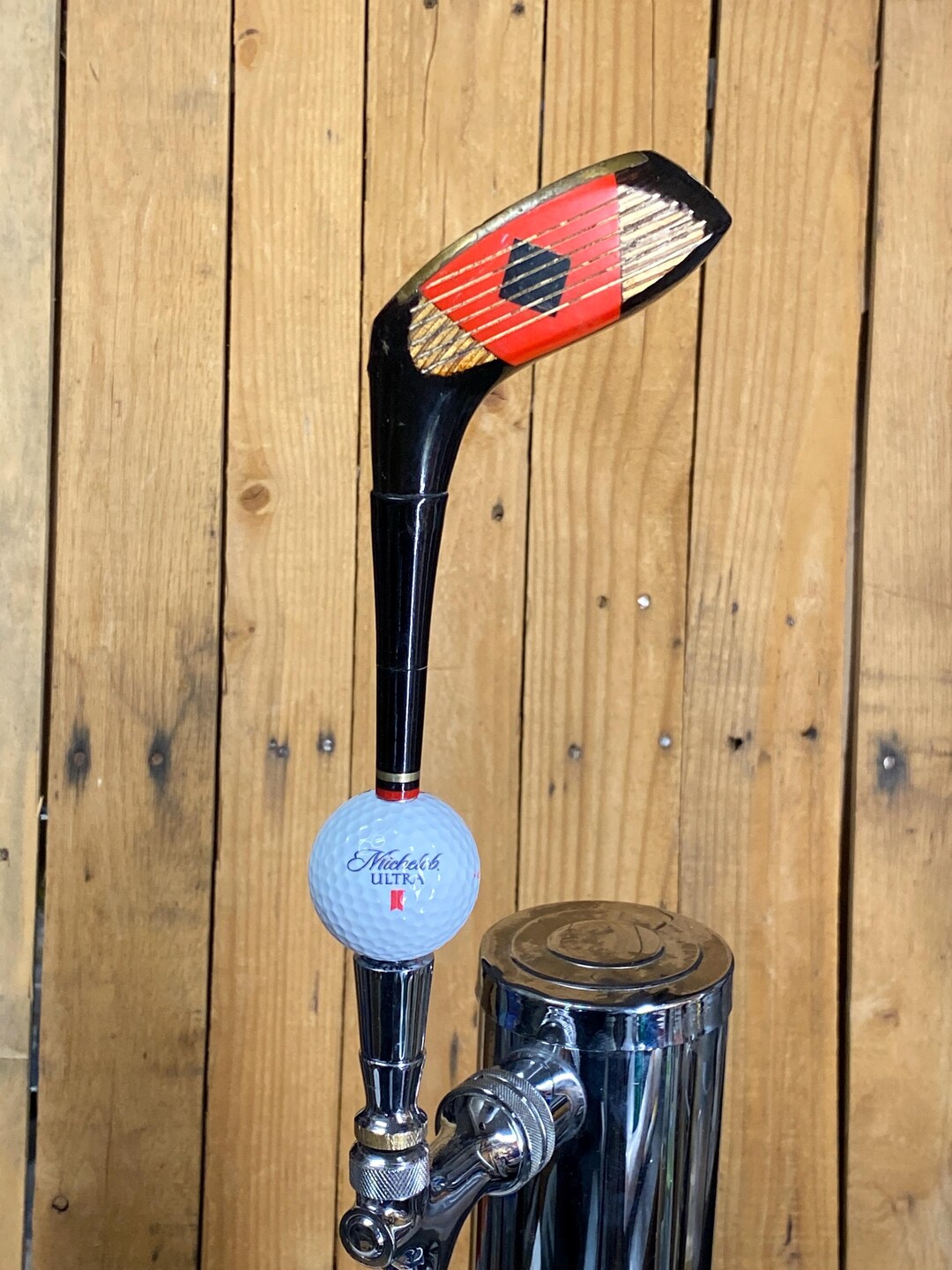 Michelob Ultra Tap Handle for Beer Keg Kegerator Vintage 4 Wood Driver ...