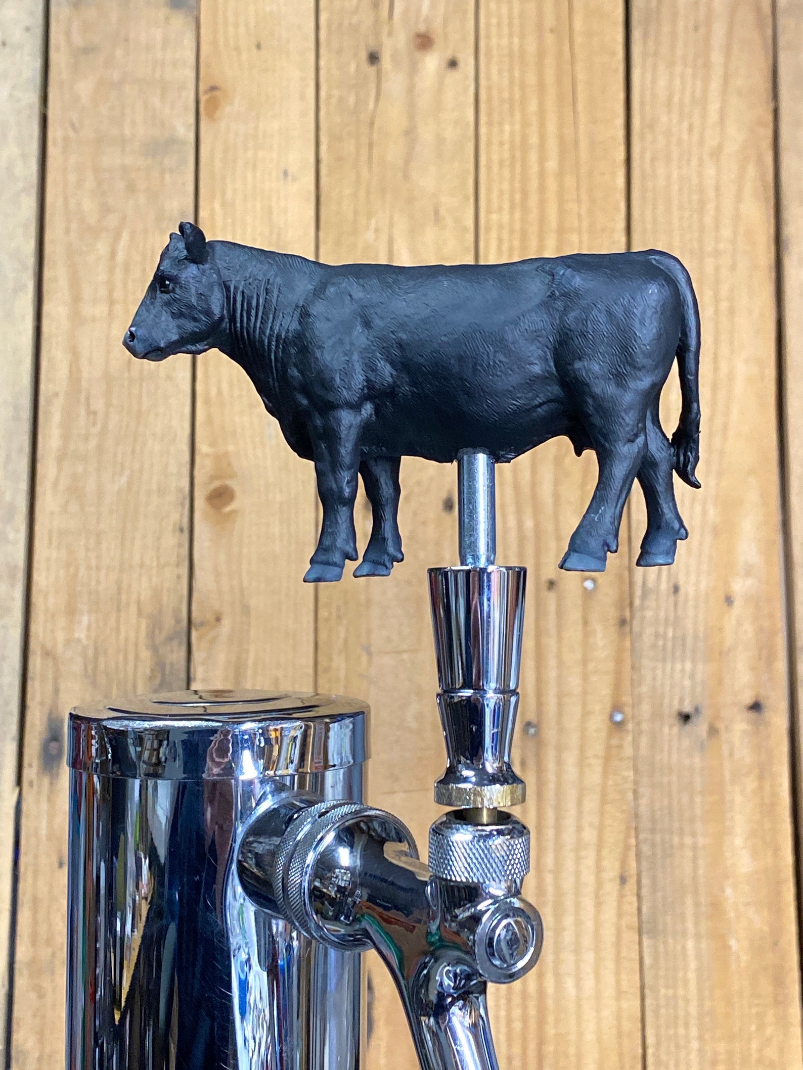 Black Angus Cow Beer Tap Handle - Etsy