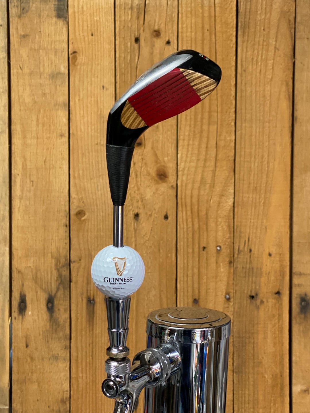 Guinness Beer Tap Handle Vtg Ping Wood Driver Club and Ball - Etsy