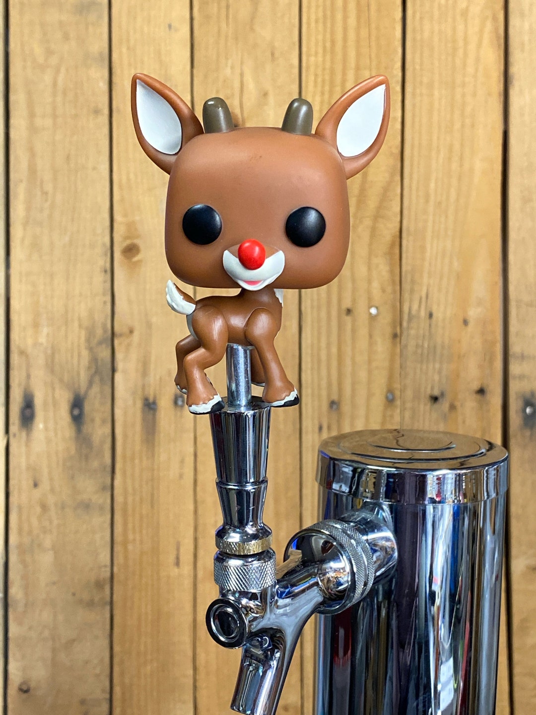 Rudolph the Red Nosed Reindeer Mini Beer Tap Handle - Etsy
