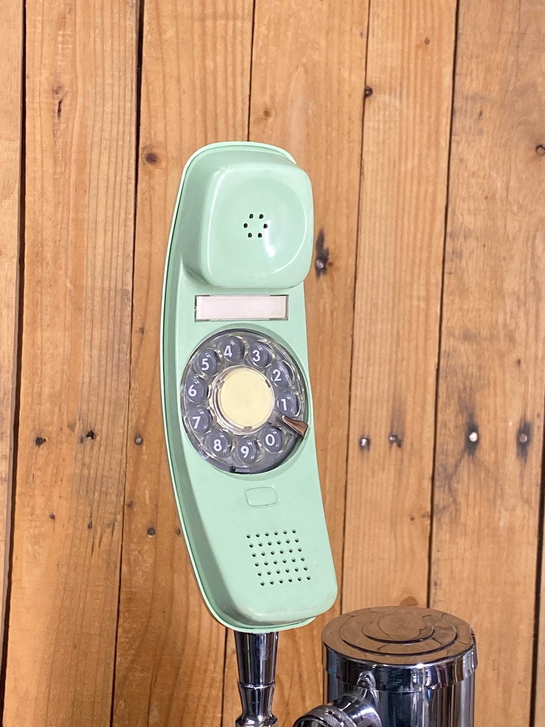 Vintage Telephone Beer Keg Kegerator Tap Handle Mint Green Dial Handset ...