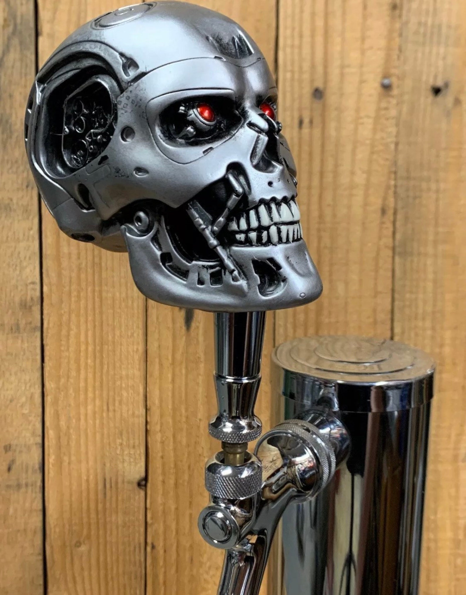 The Terminator Beer Keg Tap Handle | Etsy