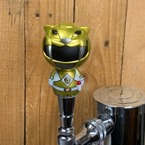 Mighty Morphin Power Rangers Beer Keg Mini Tap Handle Yellow Ranger - Etsy