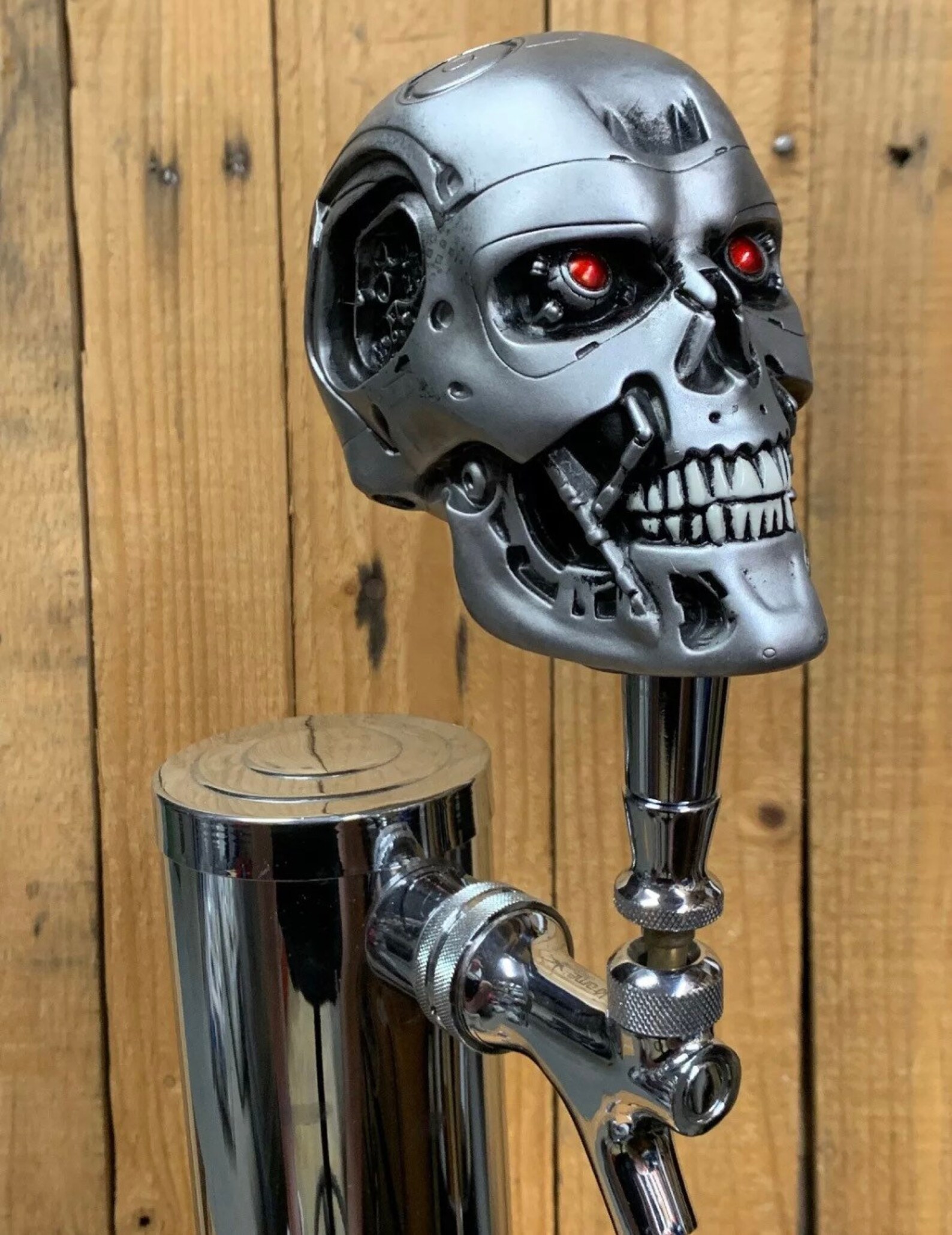 The Terminator Beer Keg Tap Handle | Etsy