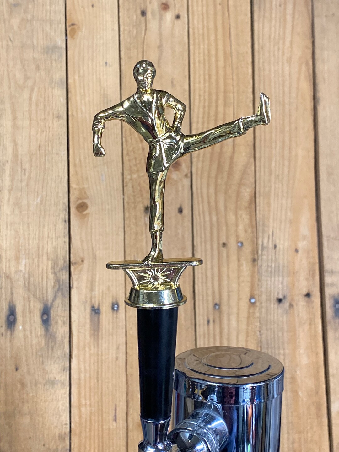 Karate Beer Tap Handle Gold Metal Trophy - Etsy