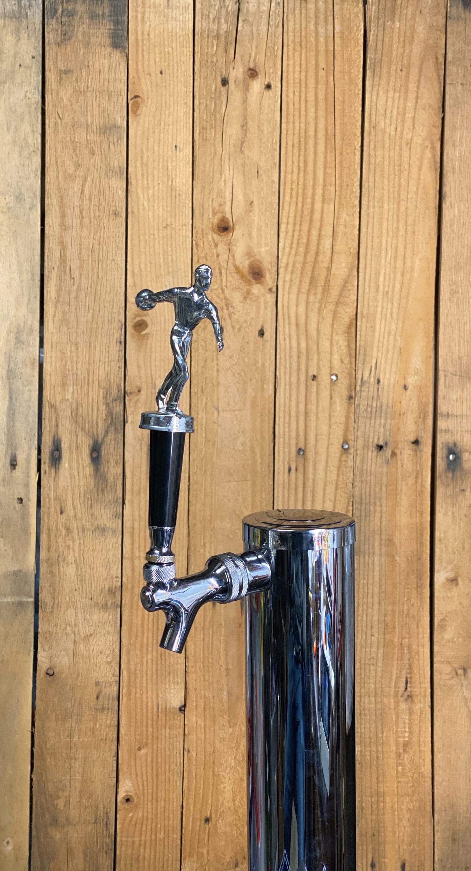 Men’s Bowling Silver Trophy Beer Tap Handle - Etsy
