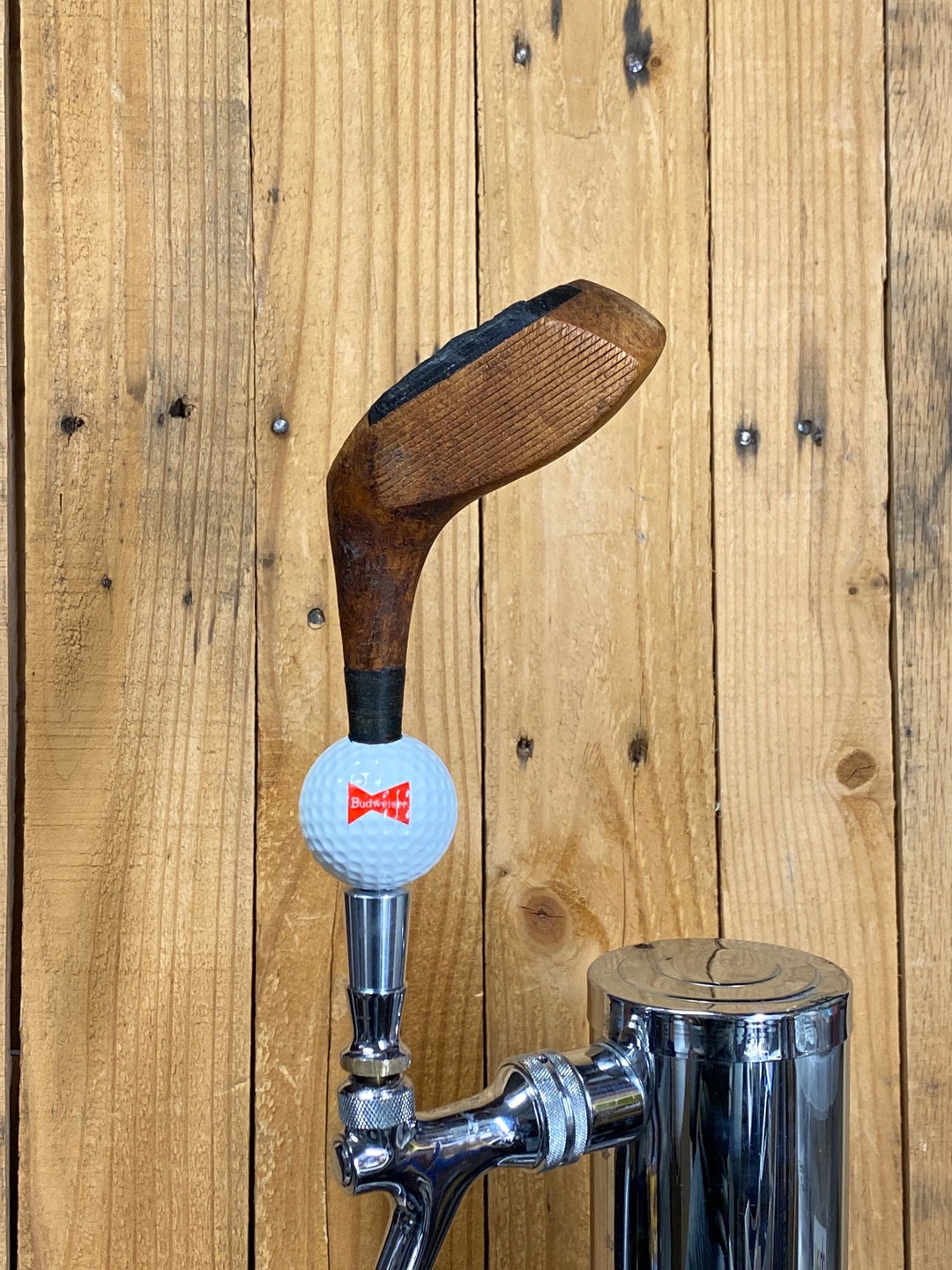 Budweiser Tap Handle for Beer Keg Kegerator Antique Wood Driver Golf ...