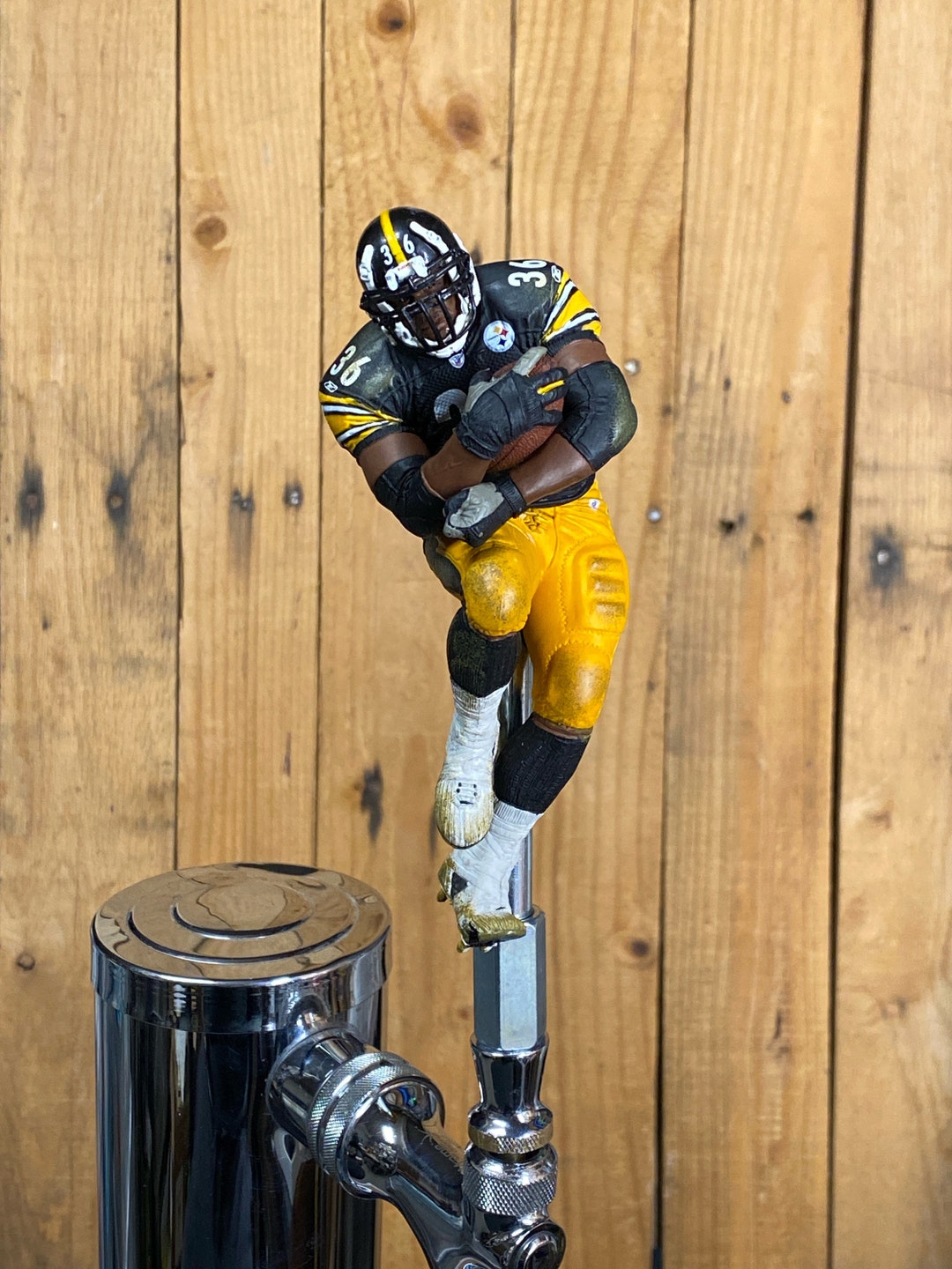 Pittsburgh Steelers Tap Handle for Beer Keg Kegerator Jerome Bettis ...