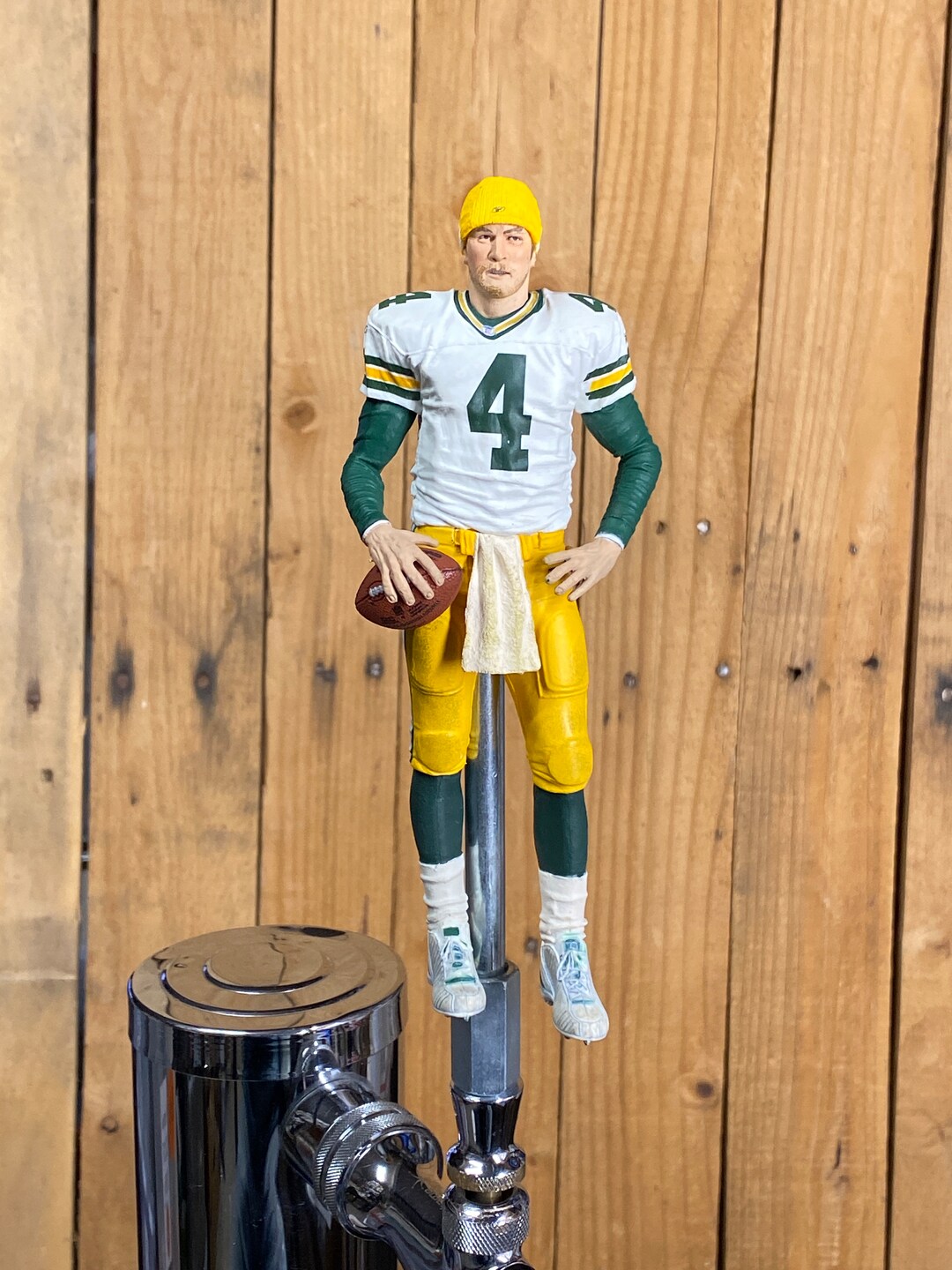 Green Bay Packers Beer Tap Handle NFL Football Brett Favre White - Etsy