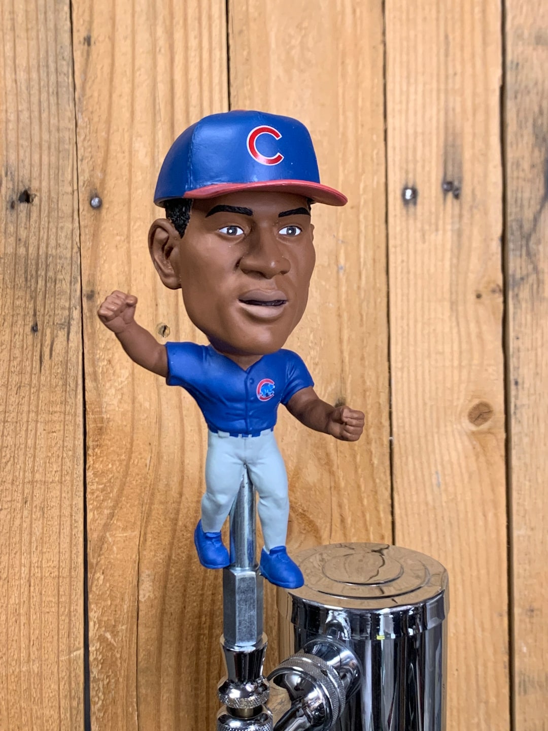 Chicago Cubs Beer Keg Tap Handle MLB Baseball Kegerator Sosa Big Head ...