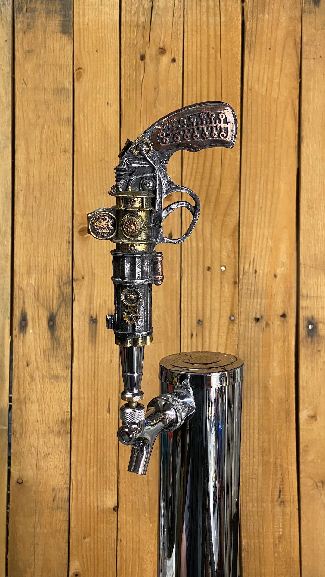 Steampunk Pistol Beer Tap Handle for Draft Kegerator - Etsy