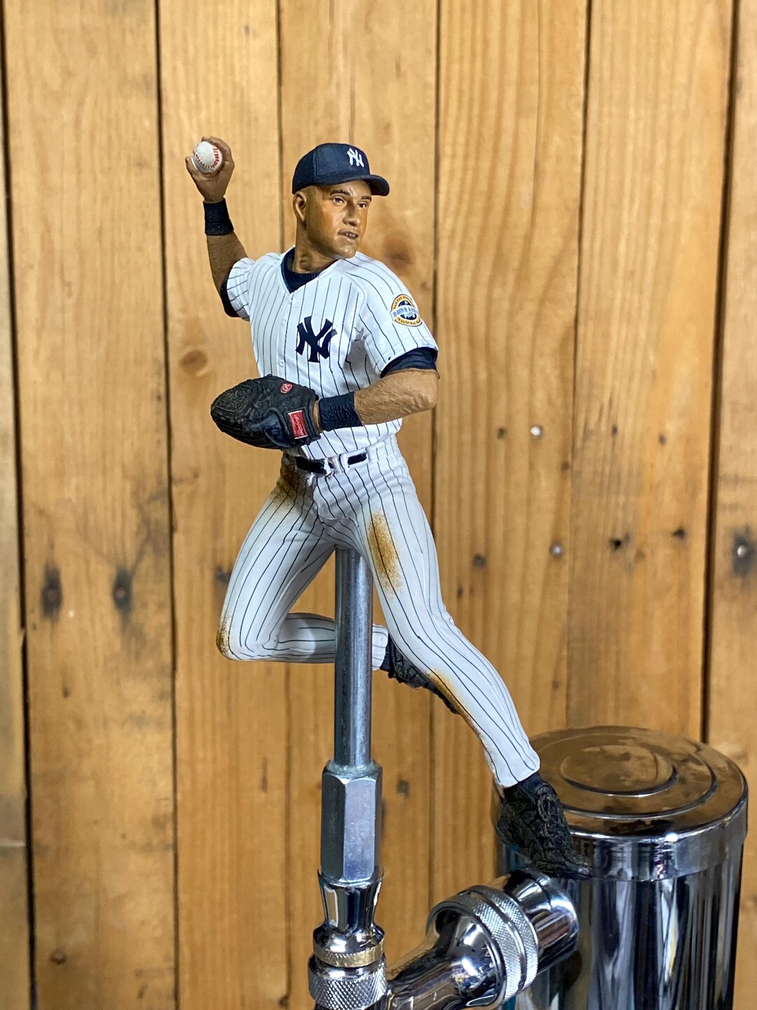 New York Yankees Beer Tap Handle Derek Jeter MLB Baseball Draft Keg ...