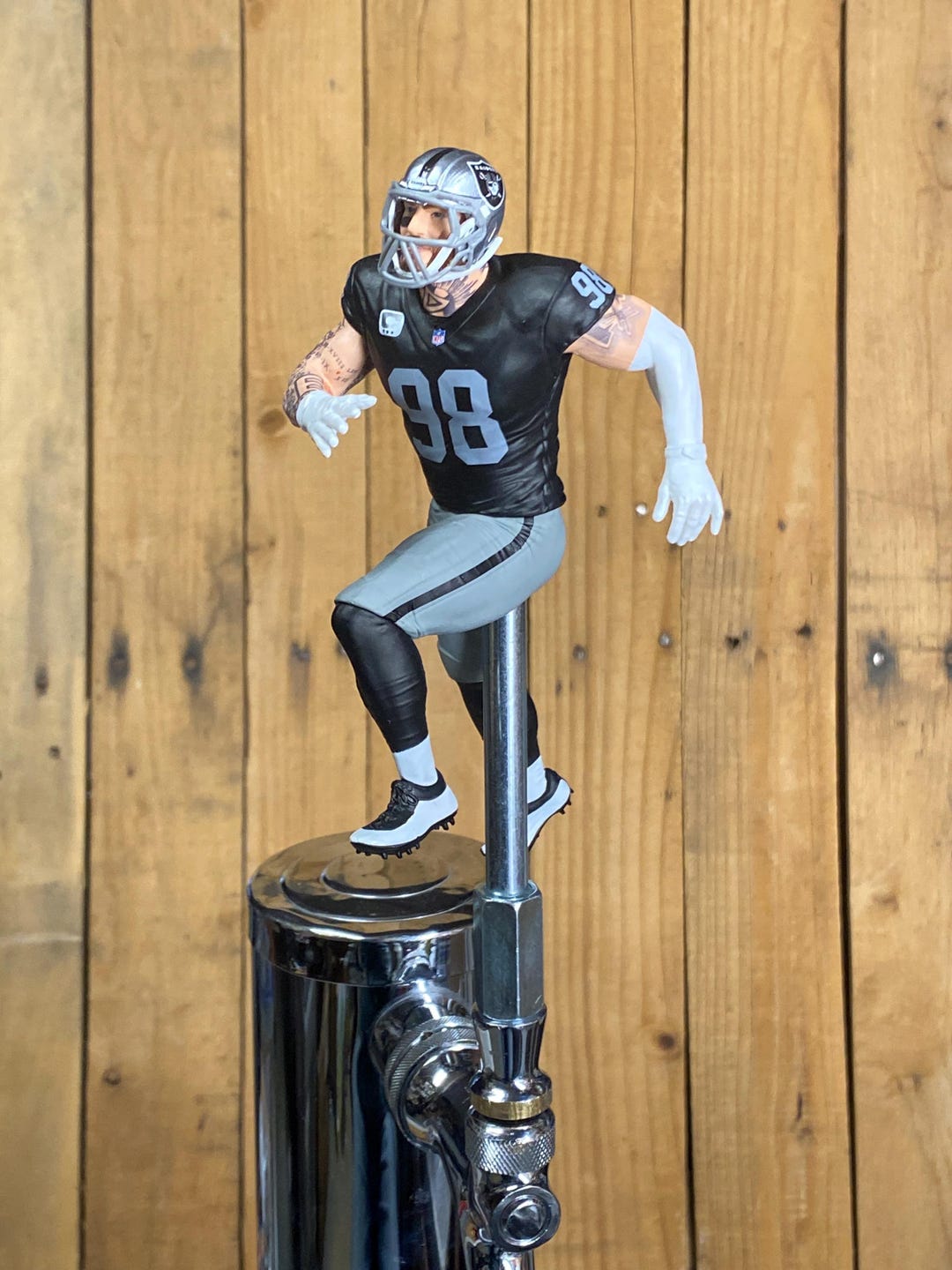 Las Vegas Raiders Beer Tap Handle Maxx Crosby NFL Football - Etsy