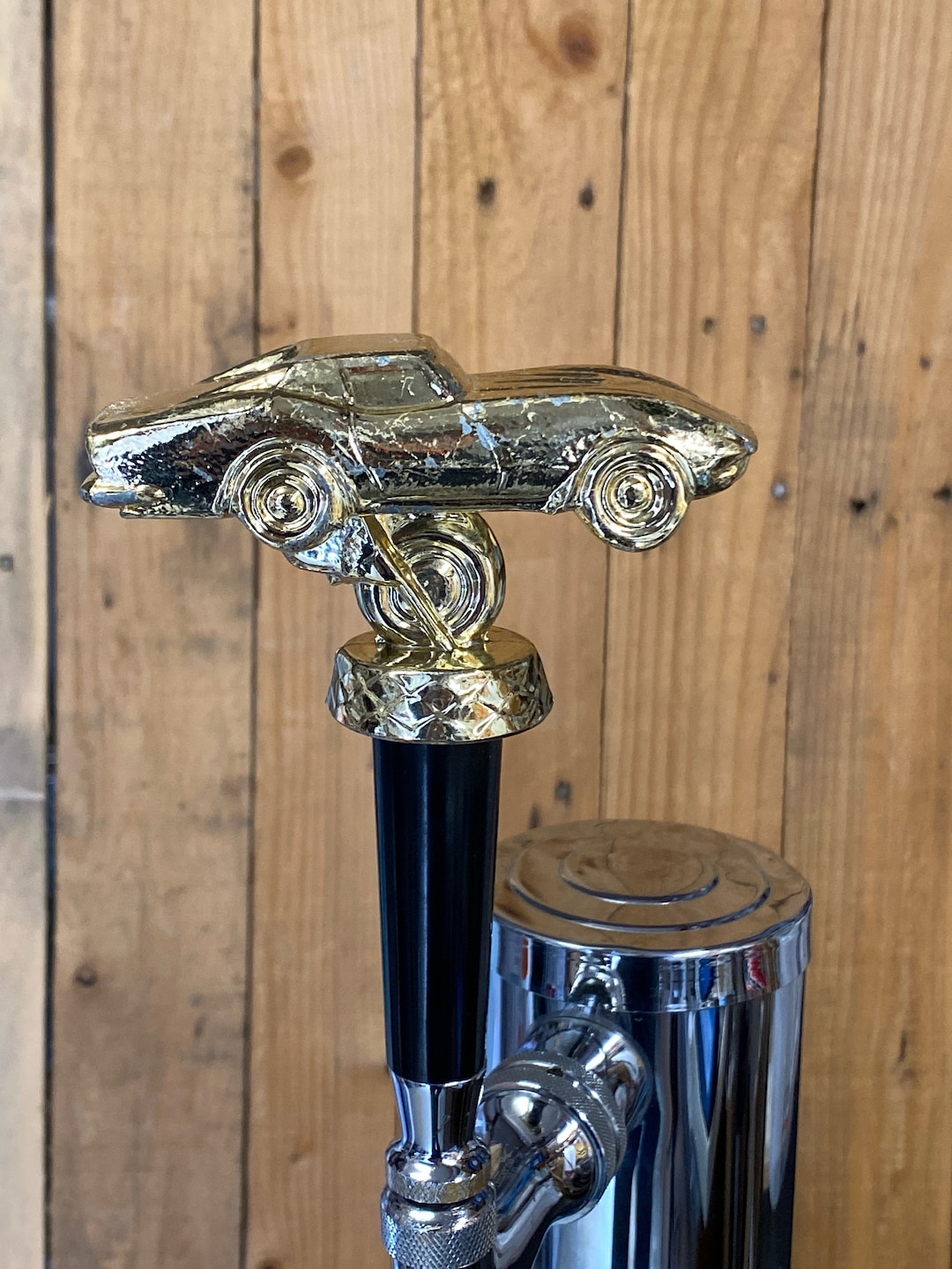 Chevy Corvette Beer Keg Tap Handle for Kegerator Vtg Metal Trophy - Etsy