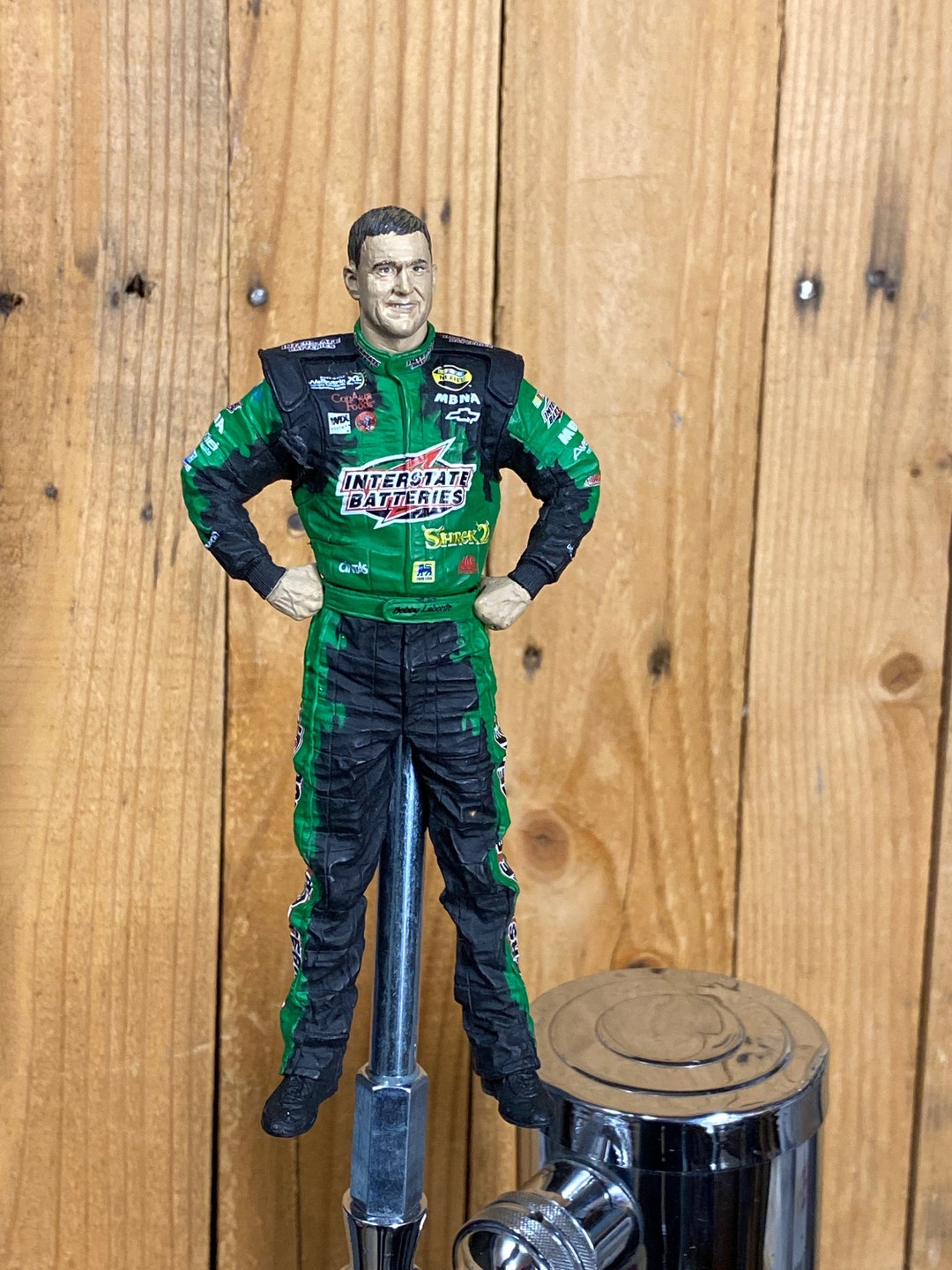 Bobby Lablonte NASCAR Beer Keg Tap Handle Shrek Race Car Driver - Etsy