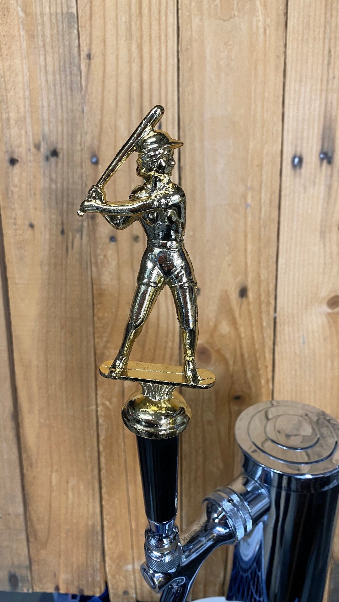 Softball Trophy Tap Handle for Beer Keg Kegerator Vintage Metal - Etsy