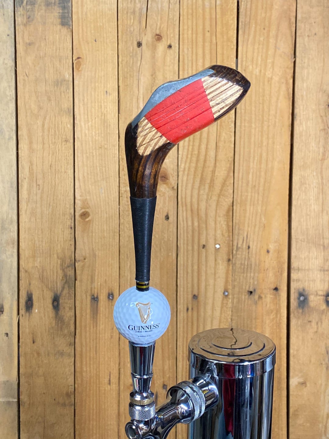 Guinness Beer Tap Handle Vtg Ginty 3 Wood Driver Club and Ball - Etsy