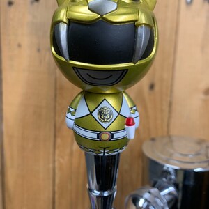 Mighty Morphin Power Rangers Beer Keg Mini Tap Handle Yellow Ranger - Etsy