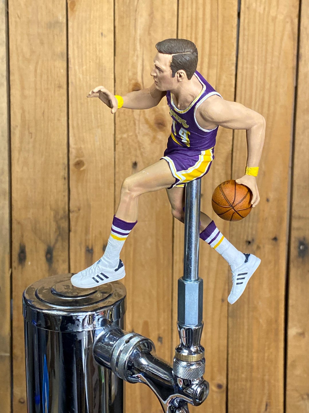 Los Angeles Lakers Beer Keg Tap Handle for Kegerator Jerry West - Etsy
