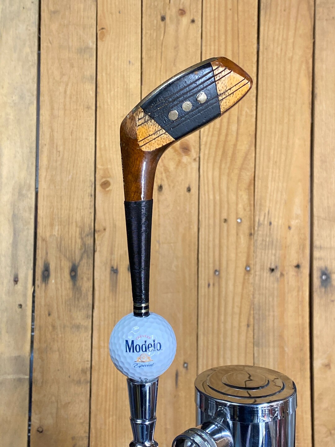 Modelo Beer Tap Handle for Draft Beer 4 Wood Driver Golf Club and Ball ...