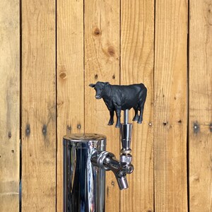Black Angus Cow Beer Tap Handle - Etsy