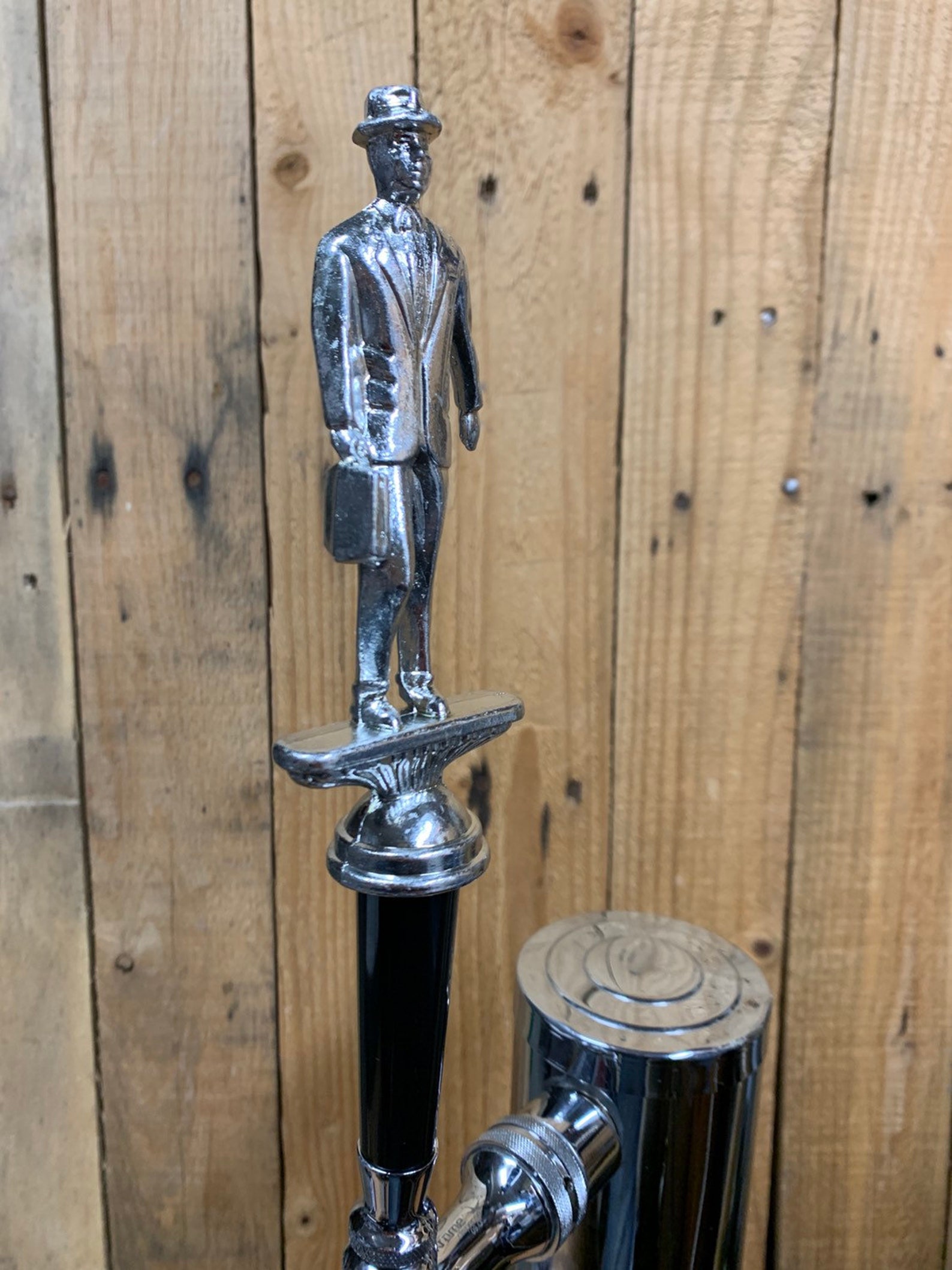 Salesman Trophy Tap Handle for Beer Keg Kegerator Silver Metal - Etsy
